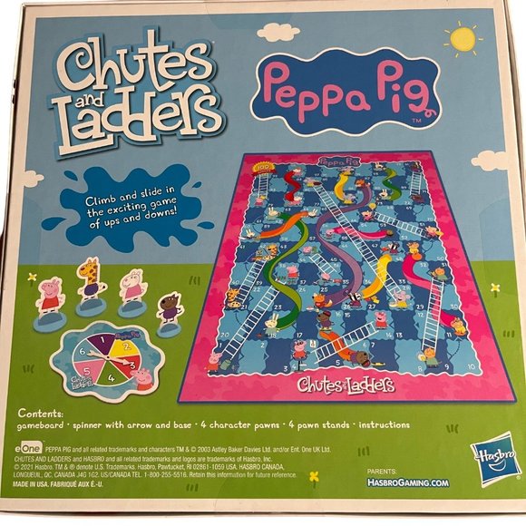 Hasbro Gaming | Toys | Peppa Pig Chutes And Ladders Brand New Great For ...